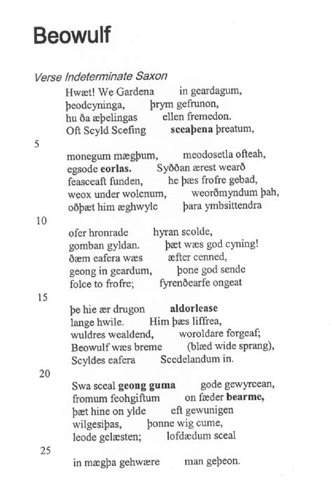 Quotes From Beowulf Poem Quotesgram