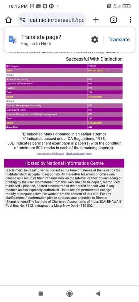 Piyush Gulati On Linkedin Finally Cracked Ca Intermediate In First