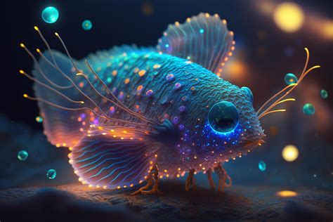 Glowing Deep Sea Fish A Mesmerizing Bioluminescent Wonder 24060837