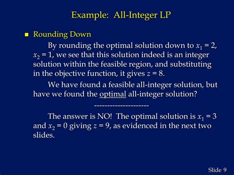 PPT Integer Linear Programming PowerPoint Presentation Free Download ID