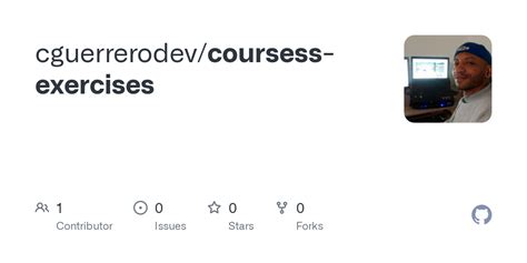 Github Cguerrerodev Coursess Exercises