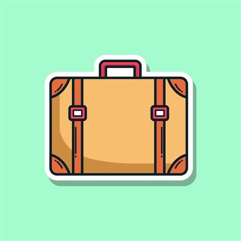 Suitcase Stickers Vector Art Icons And Graphics For Free Download