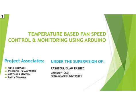 Temperature Based Fan Speed Controller Project Ppt At Lucille Swiney Blog