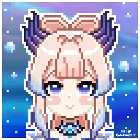 I Made These Pixel Arts And Happy Birthday Kokomi Rgenshinimpact