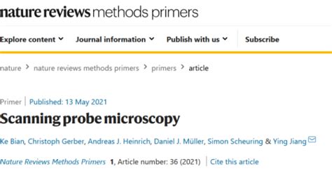 北京大学江颖等在《自然 综述》系列期刊发表扫描探针显微术领域的综述文章腾讯新闻