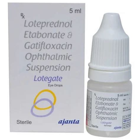 Lotegate Eye Drop Gatifloxacin Loteprednol Zylet At ₹ 333piece