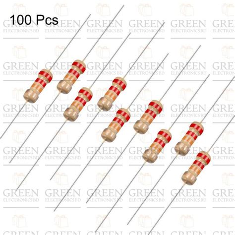 100pcs 22k Resistor 22k Ohm Carbon Film Resistor 22k 14w Resistance 0