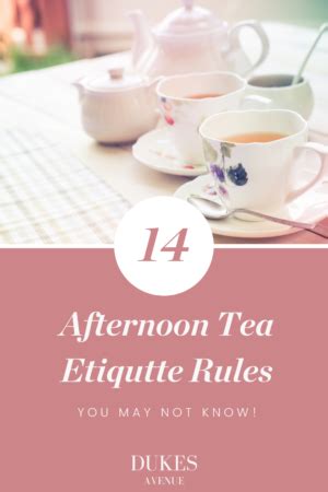 Afternoon Tea Etiquette The 14 Key Rules You Need To Know