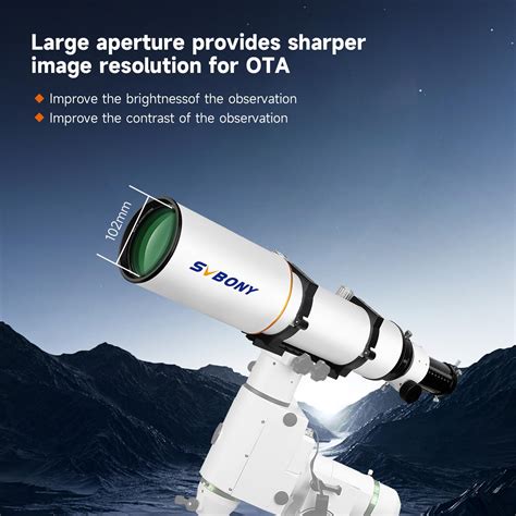 Sv503 Refractor Telescope 102mm F7 Extra Low Dispersion