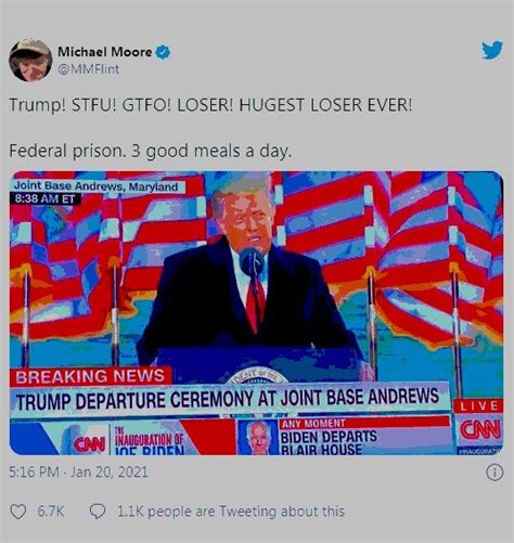 مایکل مور ترامپ زندانی خواهد شد زندان فدرال، روزانه ۳ وعده غذای گرم همشهری آنلاین