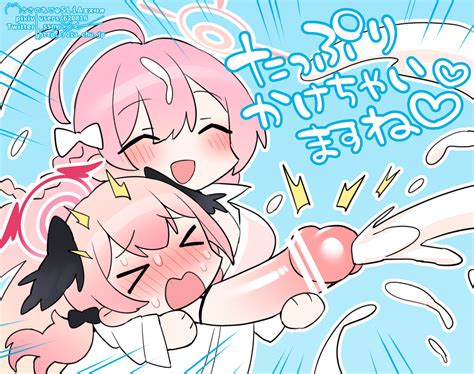 Rule 34 2girls Bar Censor Blue Archive Censored Chibi Cum Ejaculation