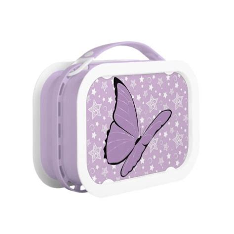 Purple Awareness Butterfly Lunch Box For Fibromyalgia And Lupus