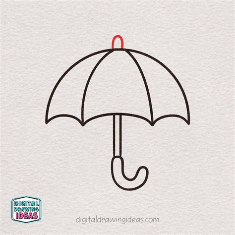 How To Draw An Umbrella Digital Drawing Ideas