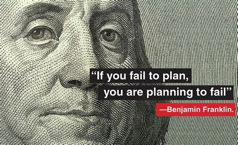 If You Fail To Plan You Plan To Fail” Quote Benjamin Franklin 1790