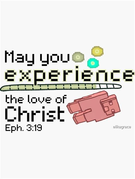 Minecraft Ephesians 319 Bible Verse Sticker Ephesians 519 20