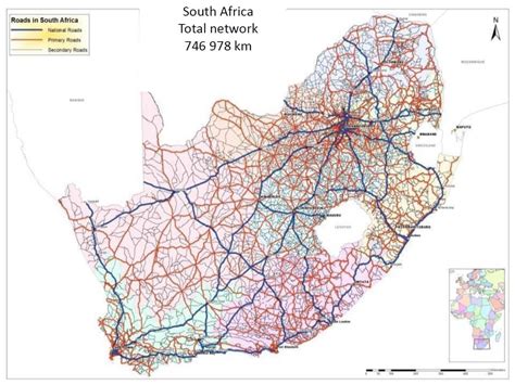 Map Of South Africa Roads