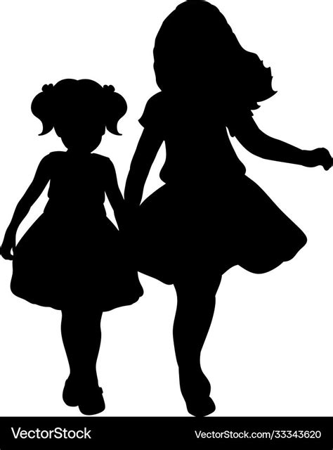 Best 13 4 Sisters Silhouette Svg Two Girls Hugging On Bench