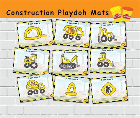 Construction Play Dough Mats Artofit