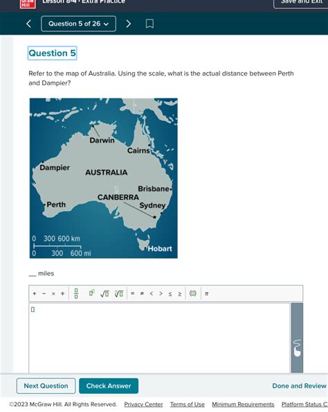 Lesson Ill Question 5 Of 26 Question 5 Refer To The Map Of Australia