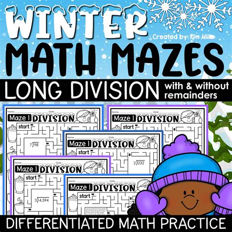 Winter Math Activities Long Division Practice Worksheets Division Worksheets Library