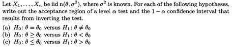 Solved Let X Xn Be Iid N Where O Is Known For Chegg Com