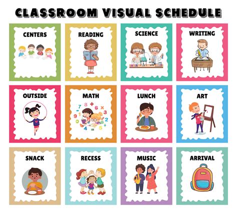 Printable Preschool Visual Schedule Visual Schedule Classroom