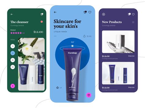 Skincare Mobile App Design Ui Kit Creative Market