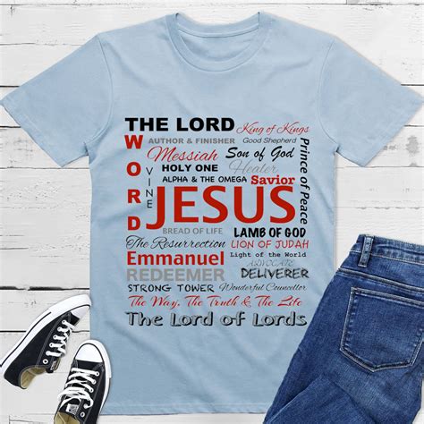 Names Of Jesus Christ Bible Verses Scriptures Shirt Sale Guidingcross