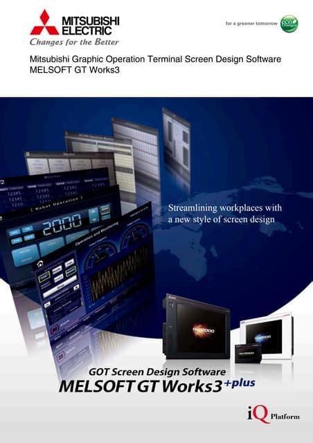 Mitsubishi Graphic Operation Terminal Screen Design Software Melsoft Gt