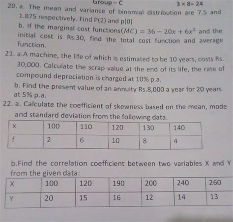 20 A The Mean And Variance Of Binomial Studyx