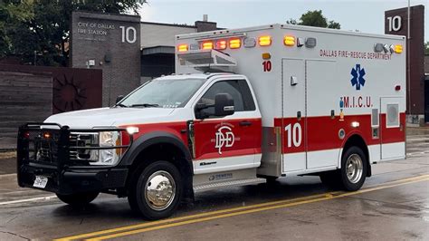 New Dallas Fire Department Rescue 10 Responding From Quarters Youtube