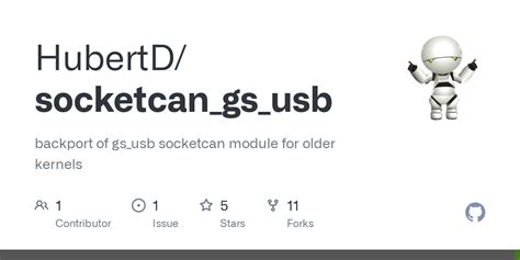 Github Hubertdsocketcangsusb Backport Of Gsusb Socketcan Module For Older Kernels