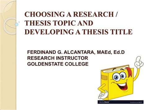 Choosing A Research Topic And Title 1ppt