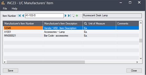 Search For The Vendor Item Number Reports Macros Customizations And