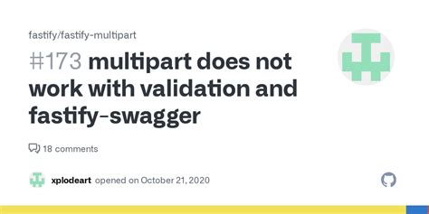 Multipart Does Not Work With Validation And Fastify Swagger · Issue