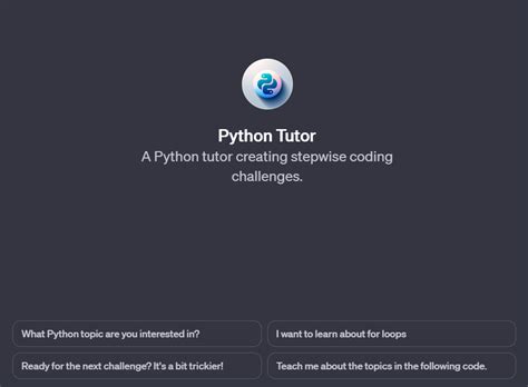 python tutor creating personalized stepwise coding challenges r