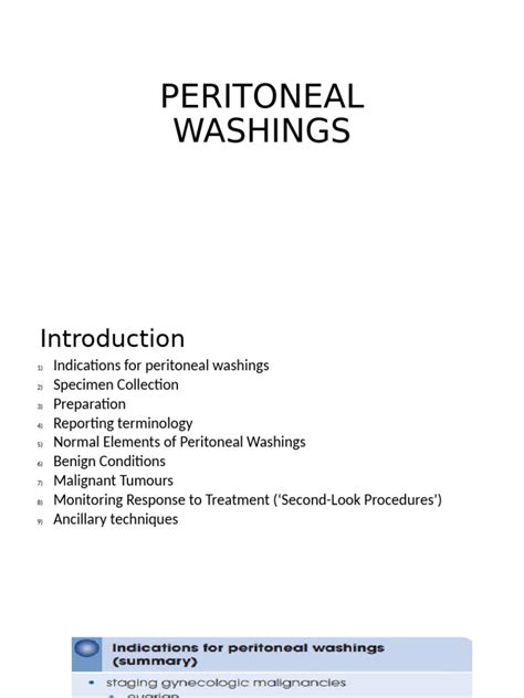 Peritoneal Washing Cytology Insights Pdf Ovarian Cancer Cytopathology