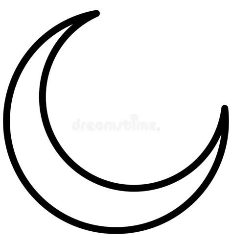 Half Moon Clipart Black And White