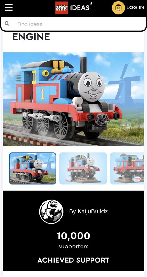 The Lego Thomas Set Got 10k Supporters R Thomasthetankengine