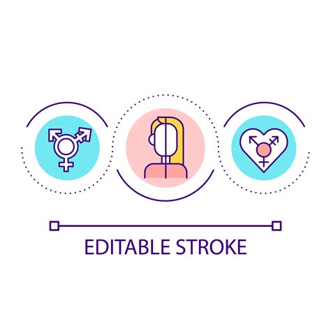 Gender Expression Loop Concept Icon By Bsd Art Factory