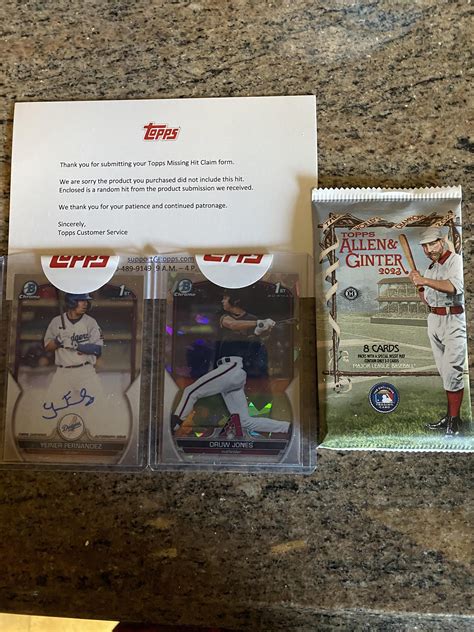 2023 Bowman Missing Hit Replacement Rbaseballcards