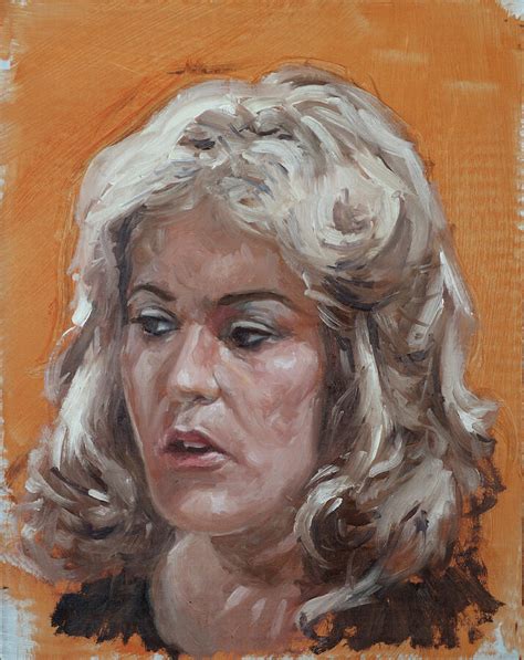 Tv Character Blakes 7 Jenna Stannis Portrait Painting By Martin Davey