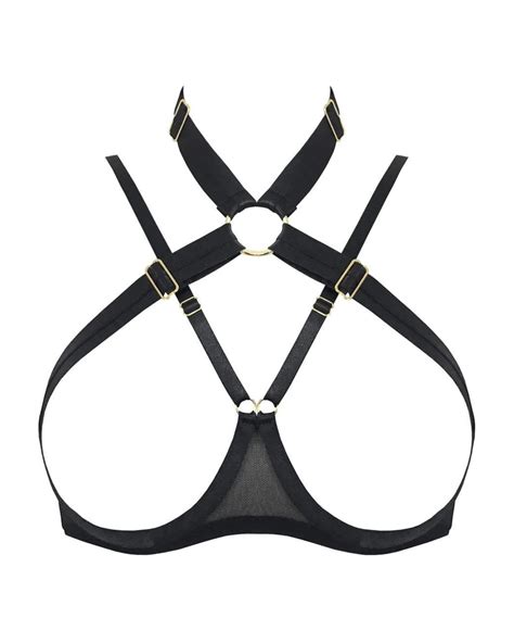 Bordelle Syra Ouvert Wire Bra Harness In Black Lyst