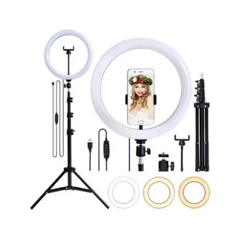 Ring Light Iluminador 10121418 Polegadas Com Tripé De 210 Metro Shopee Brasil