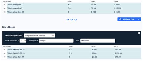 Search And Replace Text Filter Table Docparser