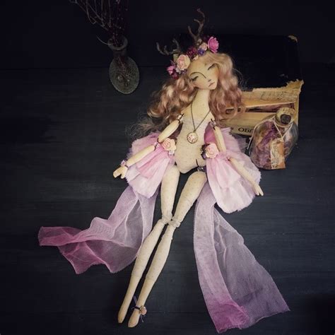 Forest Nymph Textile Doll Art Doll Dailydoll Shop Тряпичные куклы