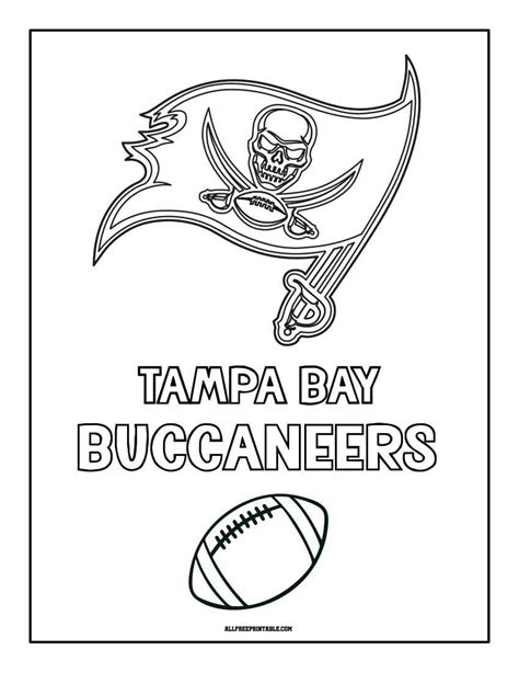 Tampa Bay Buccaneers Logo Coloring Page Free Printable