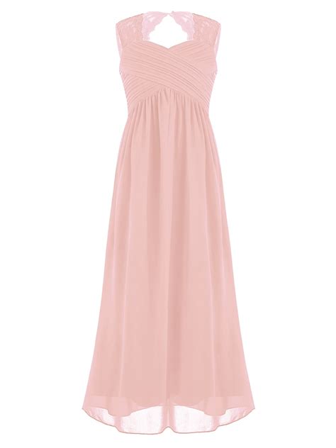Doomiva Princess Floor Length Floral Lace A Line Wedding Dress Flower