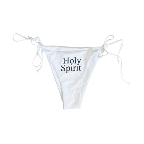 Holy Trinity Bikini Bottom White Praying