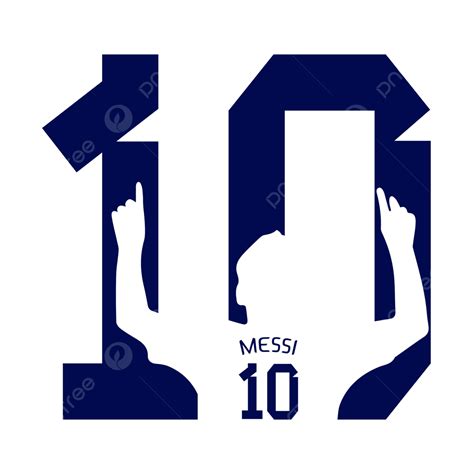 Messi Clipart 10 Number Typography Clipart Fifa World Cup Messi Png And Vector With